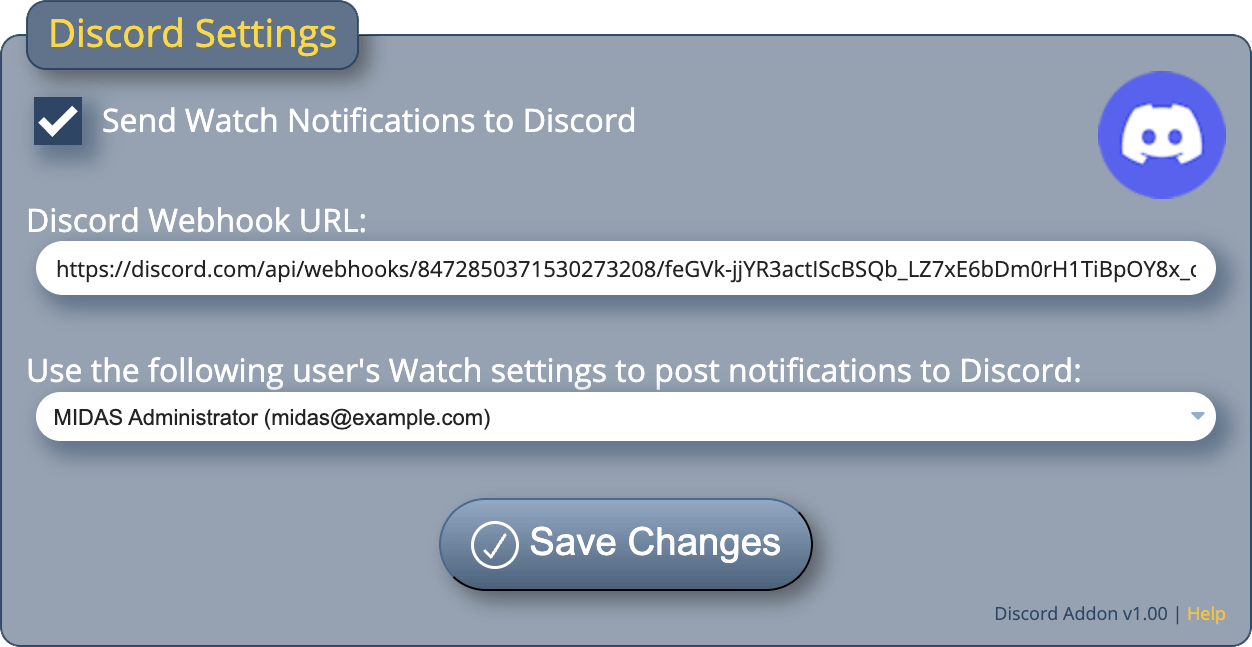 Send Watch Notifications to your Discord server